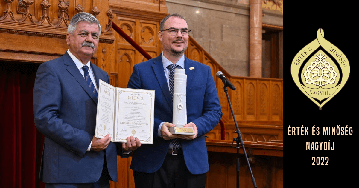 Érték és Minőség Nagydíjat® kaptunk | Kasza Tamás blog